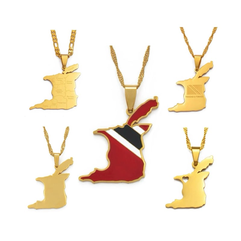 Trinidad Map Pendants - Etsy