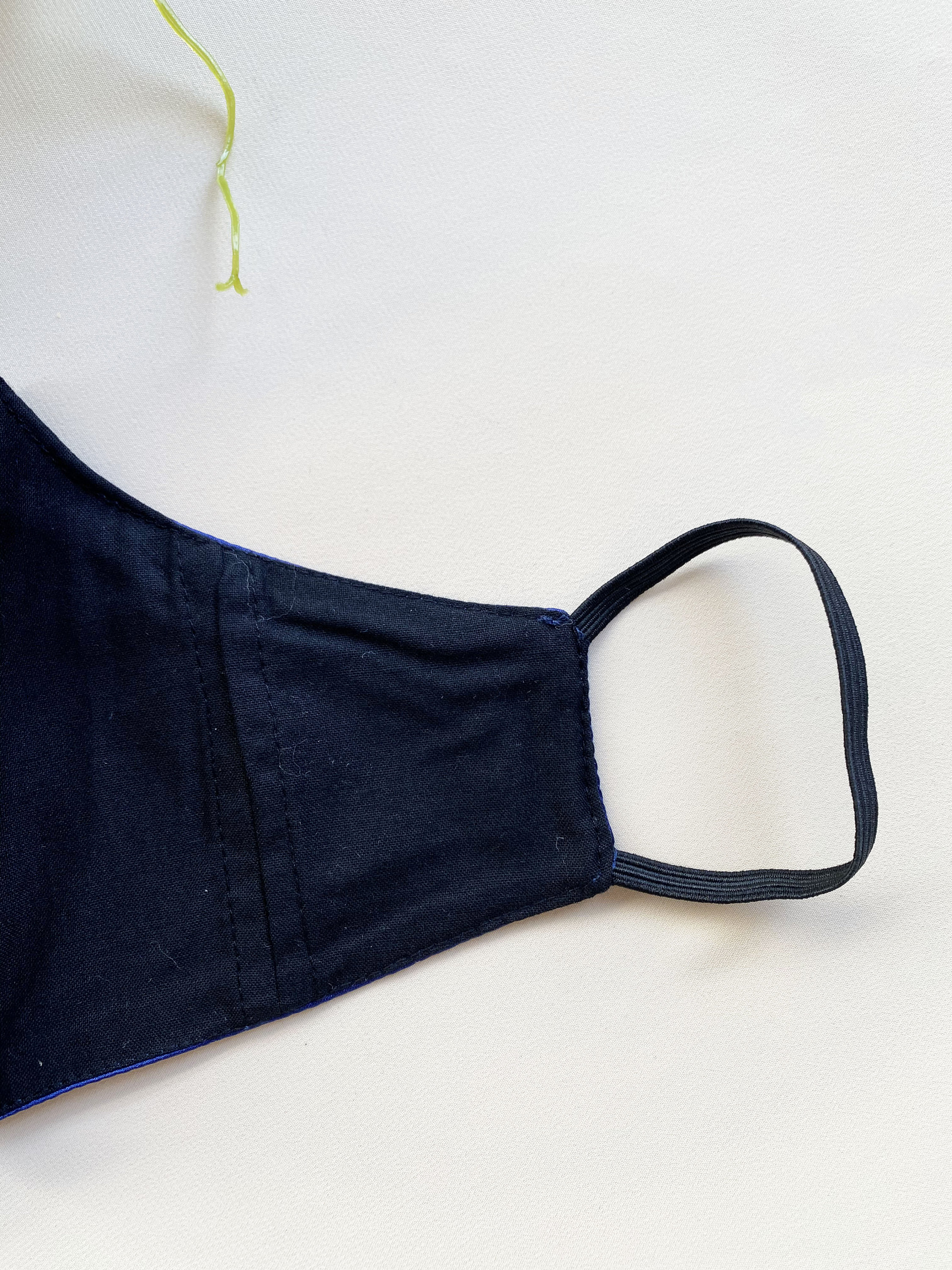 Navy Satin Mask Triple Face Mask Satin Face Mask Washable Face | Etsy