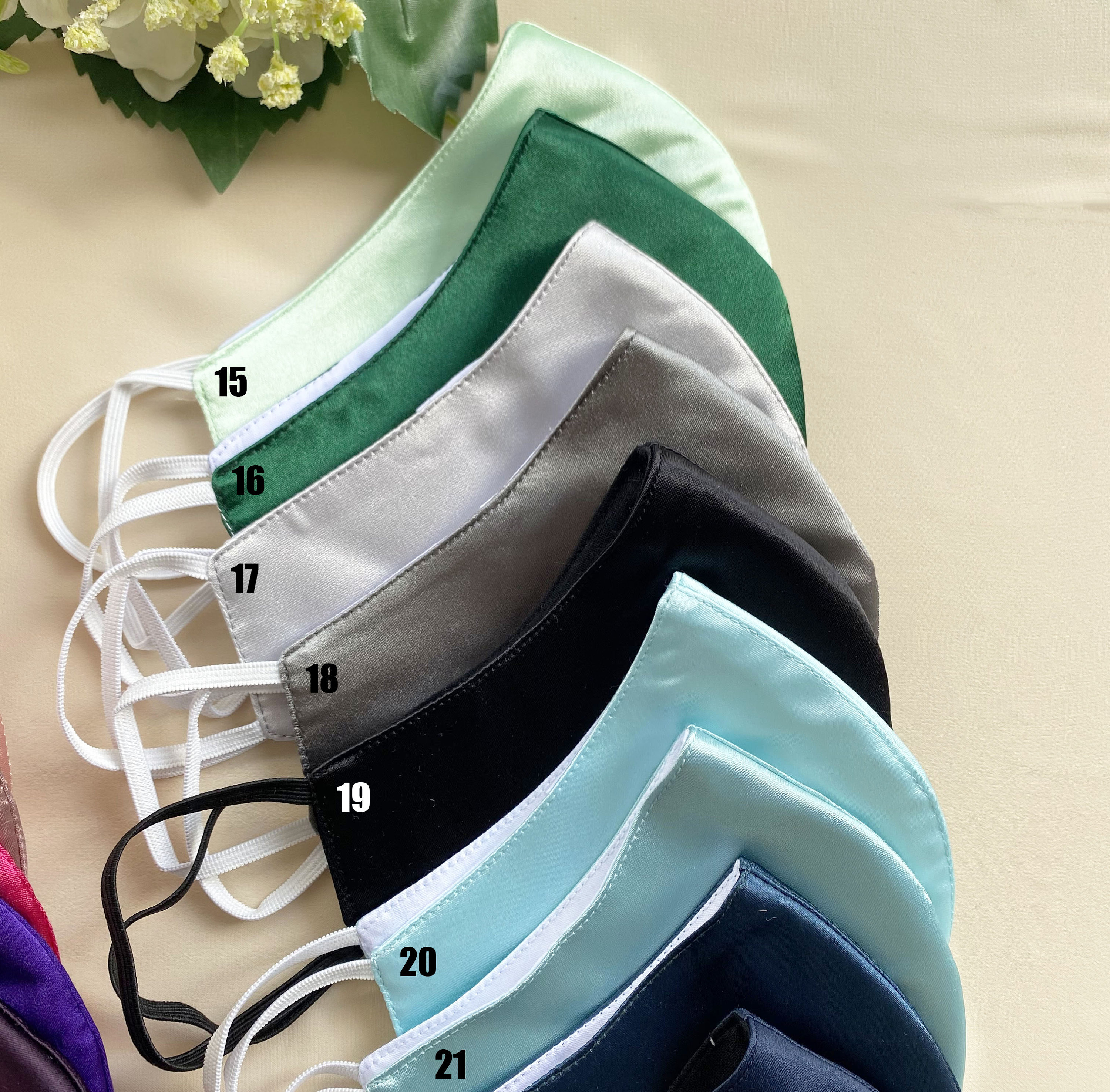 Dusty Pink Satin Mask Special Event Mask Wedding Face Mask - Etsy