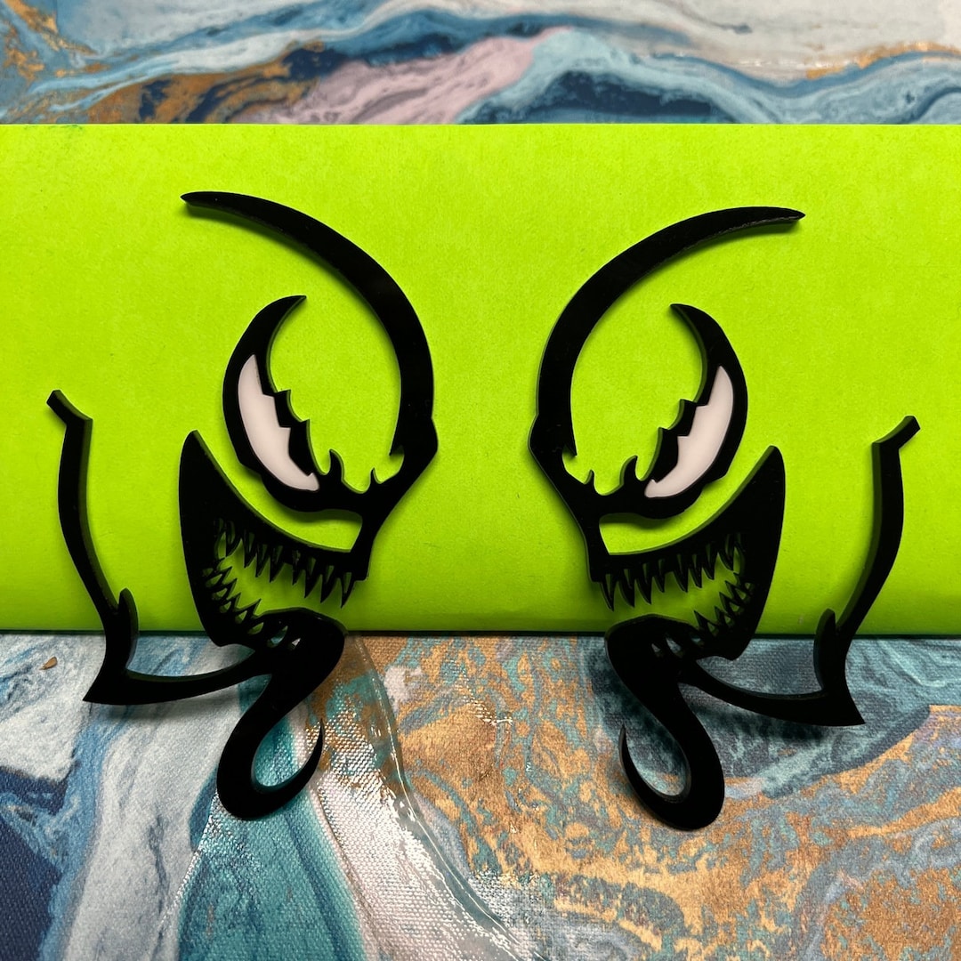 Fender Badges Emblem Venomous Venom With WHITE EYE | 2 BADGES | Angry ...