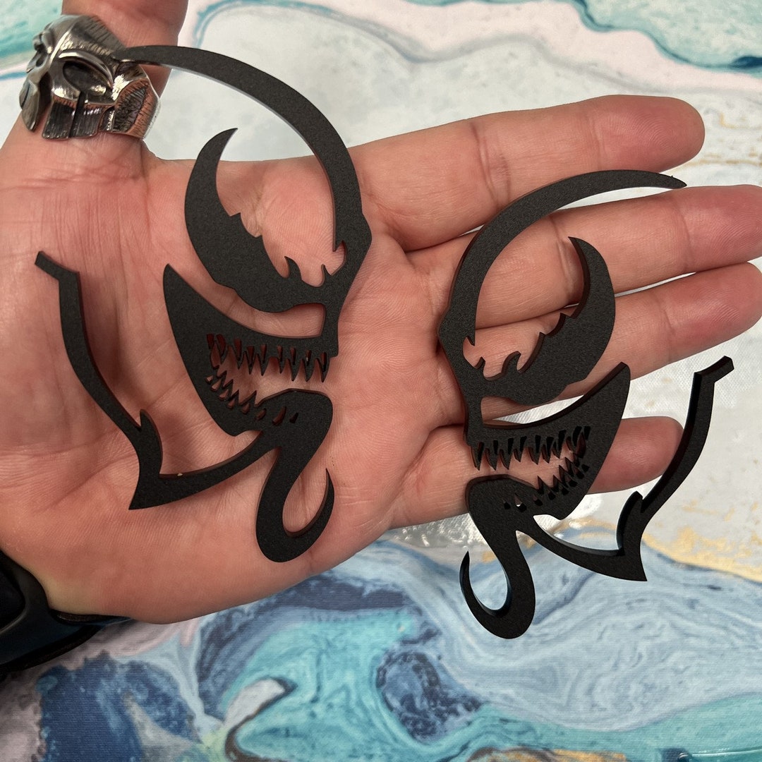 Fender Badges Emblem Venomous Venom Matte Black | 2 BADGES | Angry ...
