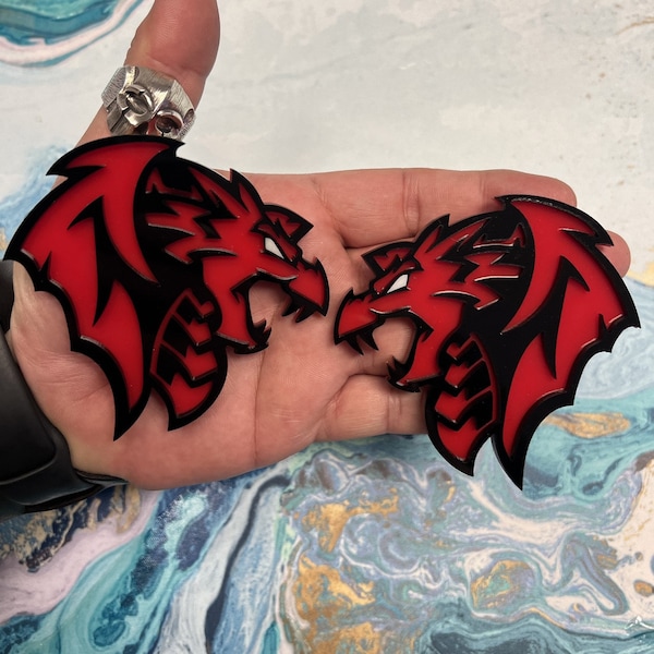 Dragon Car Badge Emblem - Etsy