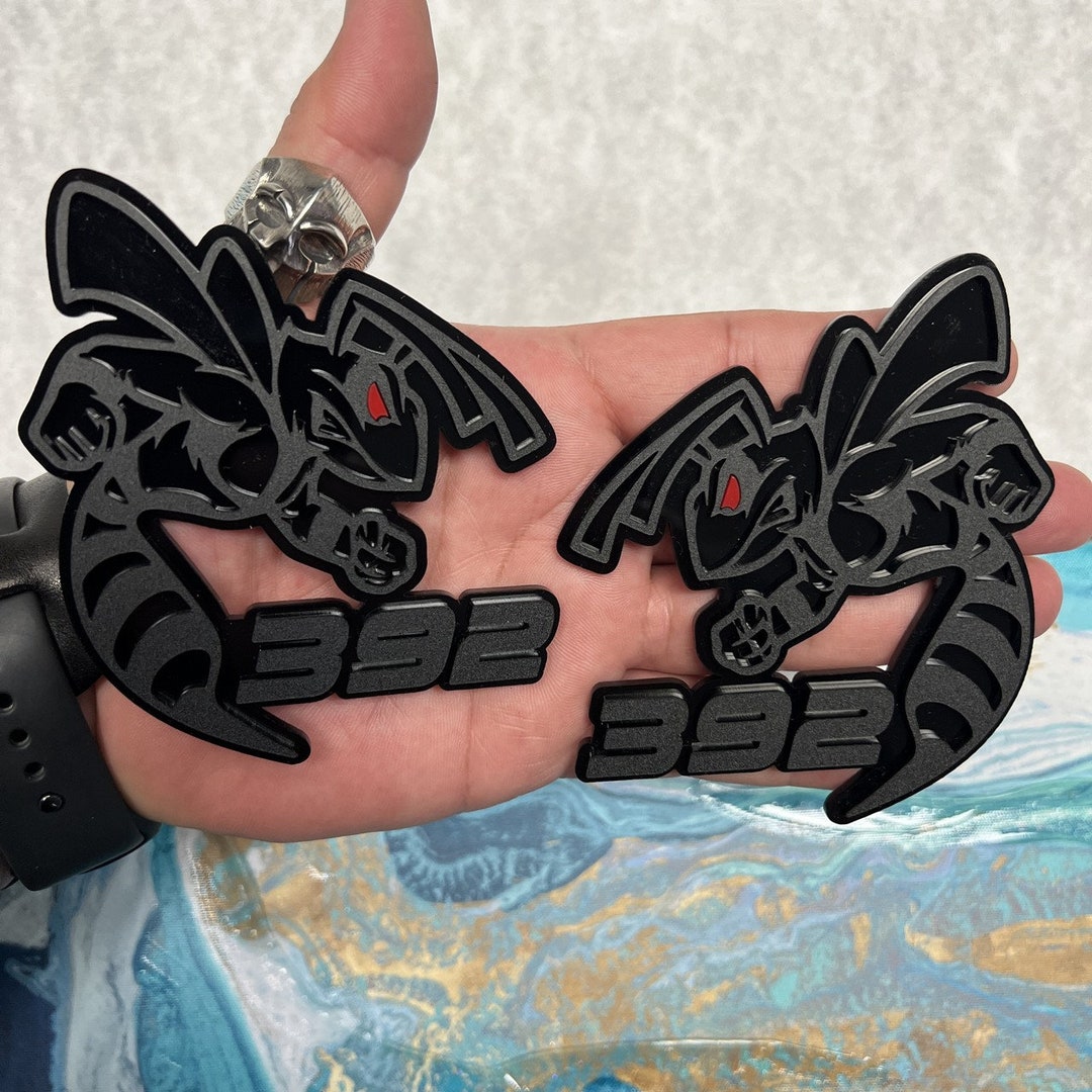 Fender Badges Hornet Emblem Bee Black With Red Eye | 2 BADGES | Angry ...