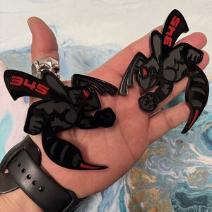 Fender Badges | Hornet Bee Emblem Red Eye and Stinger, Black Backing |2 ...