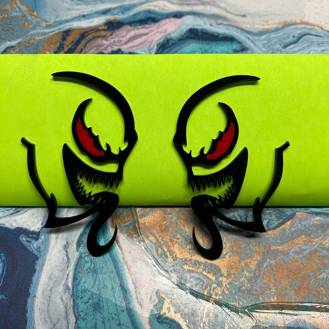 Fender Badges Emblem Venomous Venom With RED EYE | 2 BADGES | Angry ...