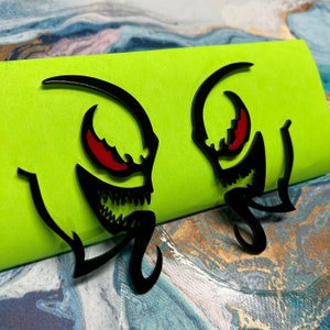 Fender Badges Emblem Venomous Venom With RED EYE | 2 BADGES | Angry ...