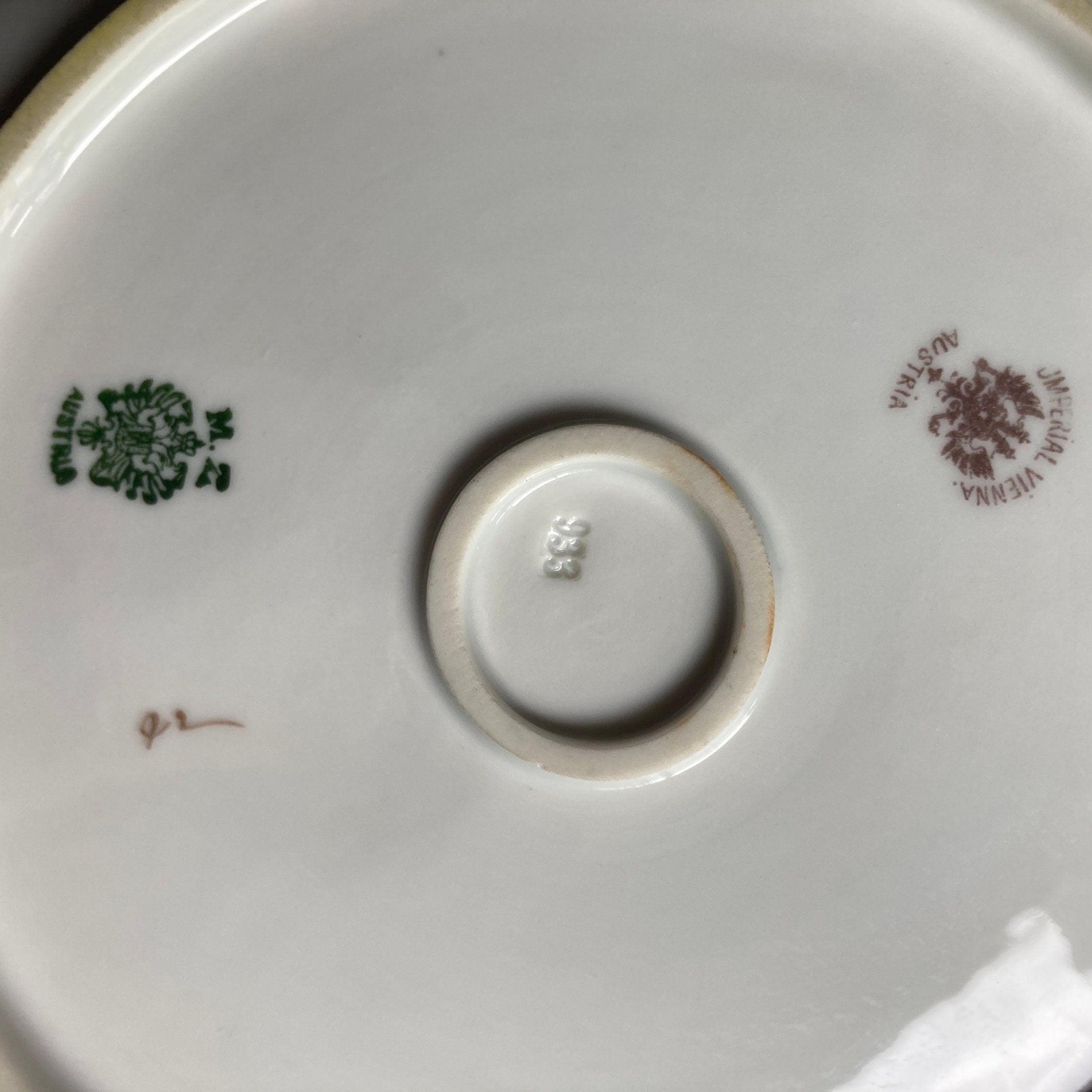 Vintage MZ Austria Porcelain Rose Plate With Scalloped Edge - Etsy