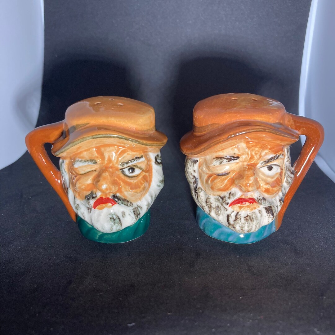 Vintage Pair of Toby Mug Style Salt and Pepper Shakers - Etsy