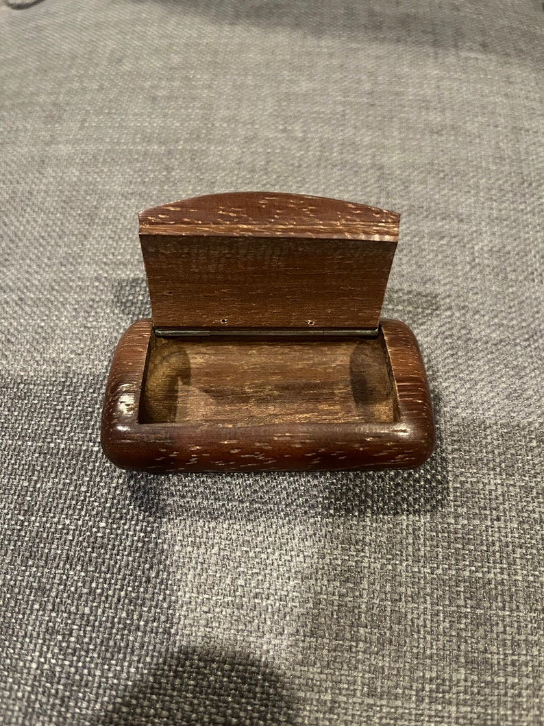 Vintage Wooden Snuff Box - Etsy