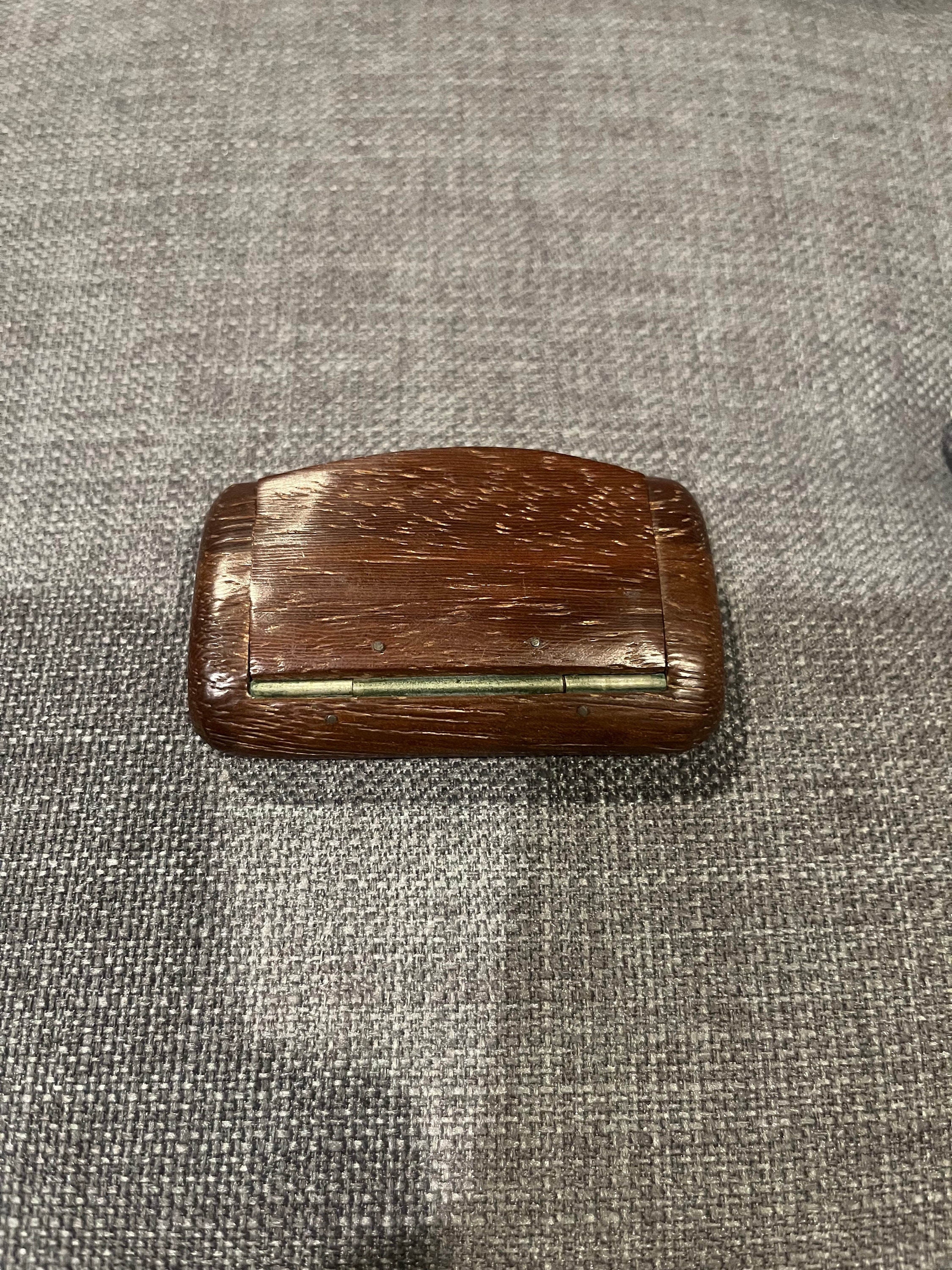 Vintage Wooden Snuff Box - Etsy
