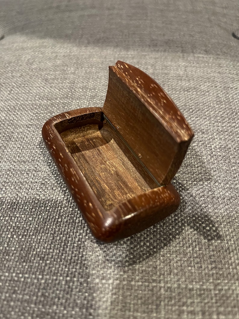 Vintage Wooden Snuff Box - Etsy