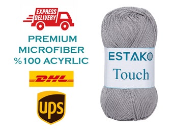 Premium Micro Acrylic Strectch Yarn Knitting Crochetting by - Etsy