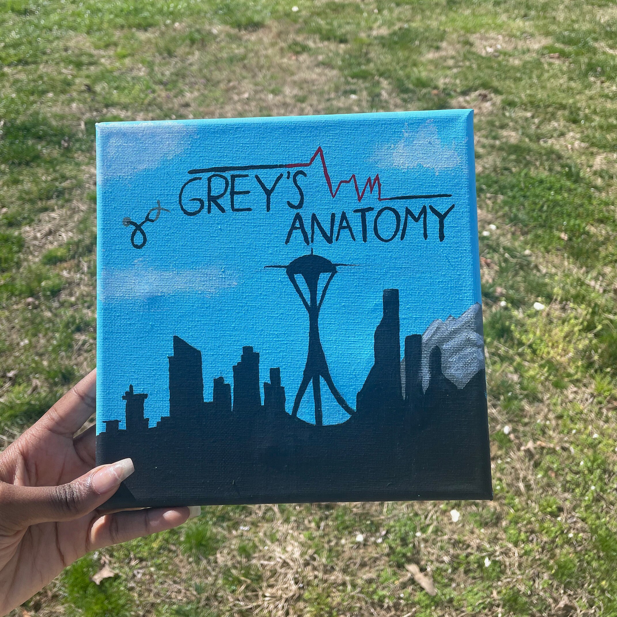 Grey's Anatomy Canvas Painting | Etsy