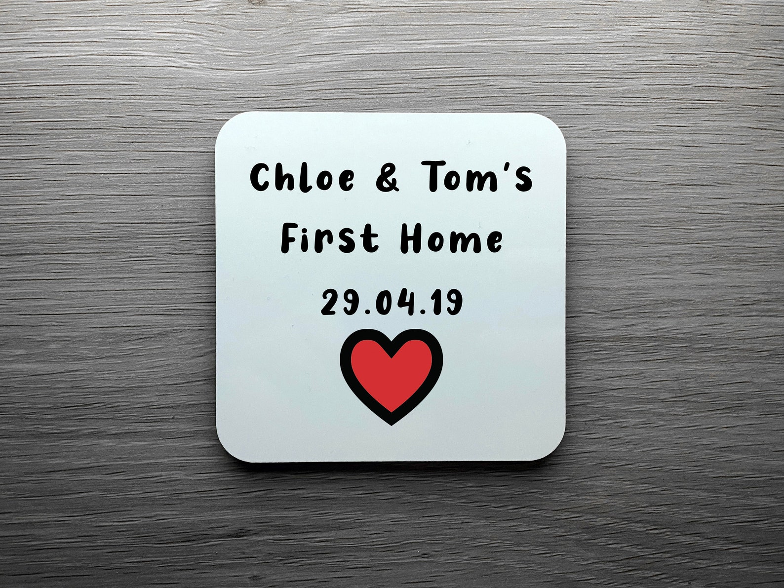 Personalised New Home Coaster | Etsy