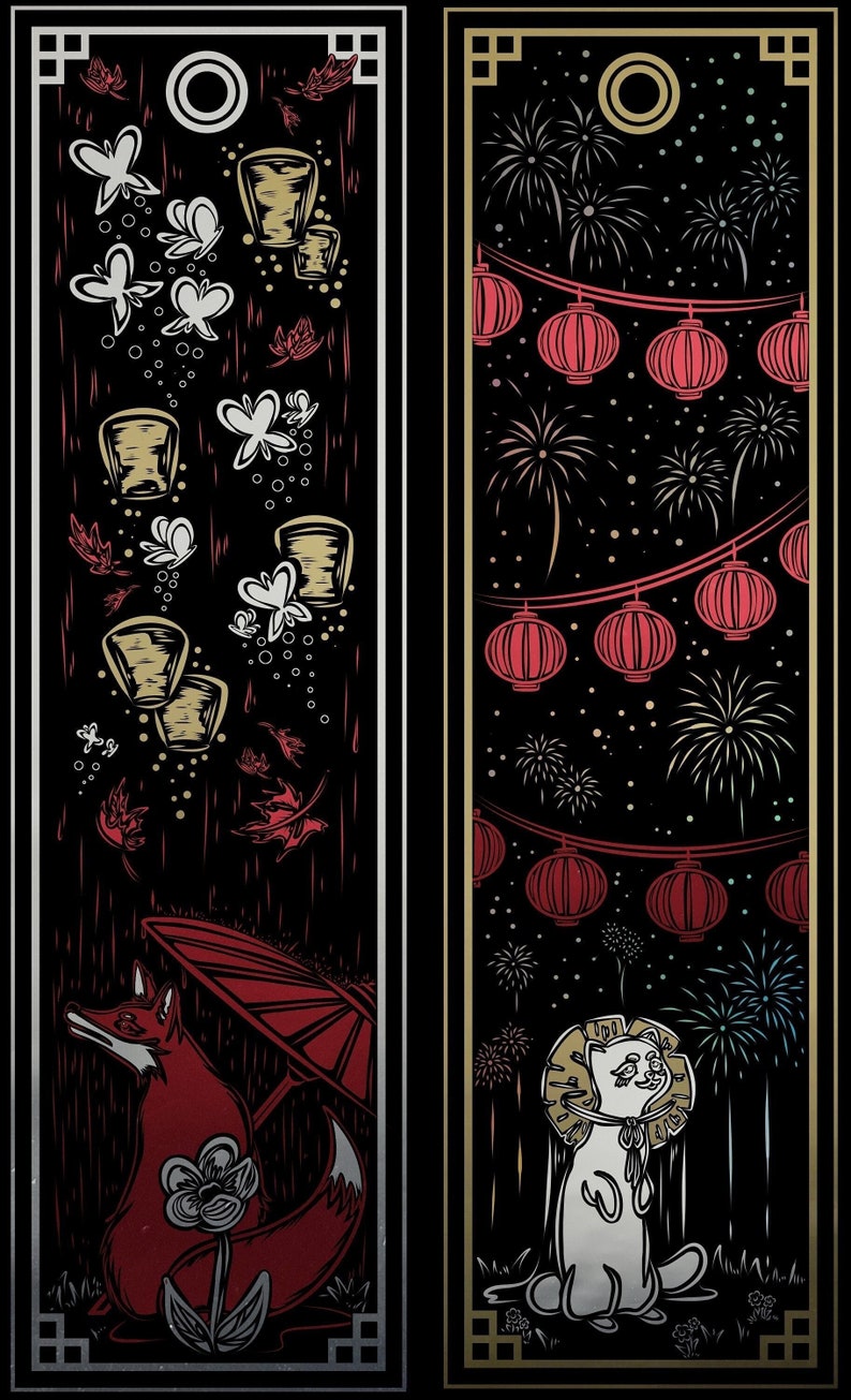 Hualian TGCF Foil Bookmarks - Etsy