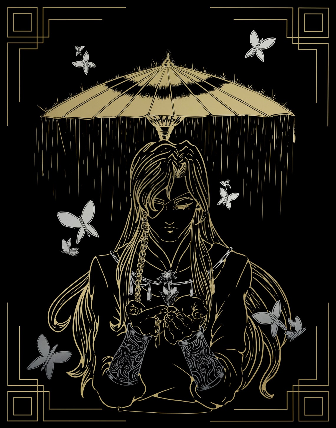 Hua Cheng Foil Print - Etsy