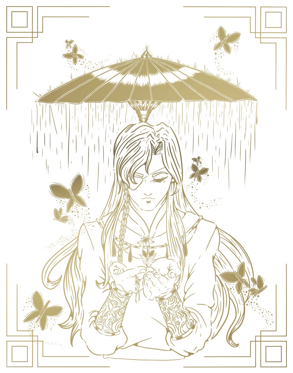 Hua Cheng Foil Print - Etsy