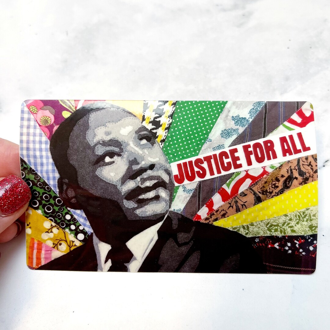 MLK Decal, Martin Luther King Jr, Vinyl Sticker, Justice for All ...