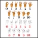 ASL Sign Language Chart Bundle American Sign Language Alphabet, Numbers ...
