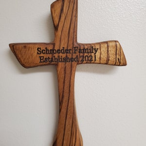 Custom Engraved Wooden Cross - Etsy