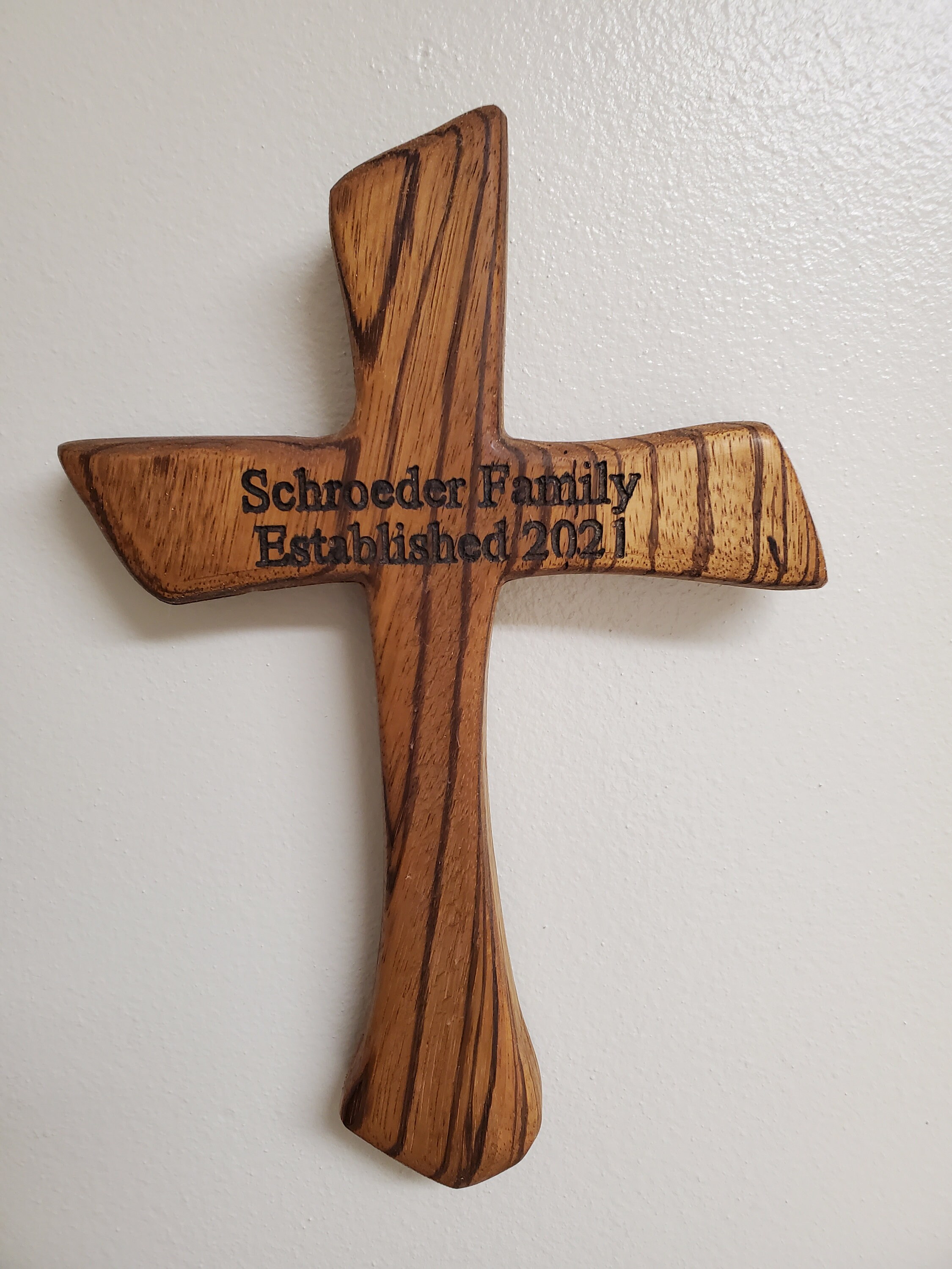 Custom Engraved Wooden Cross - Etsy