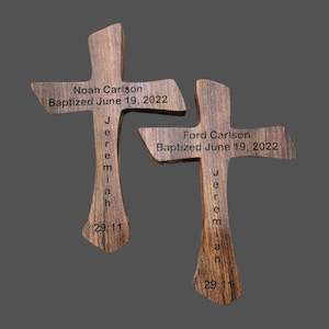 Custom Engraved Wooden Cross - Etsy