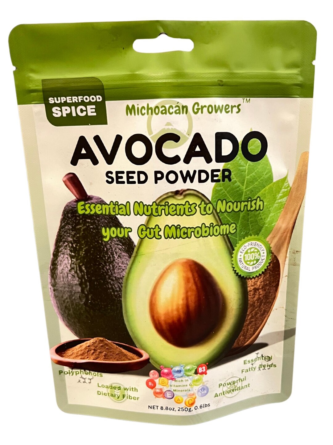 100% Pure Organic Avocado Seed Powder – Superfood Rich in Antioxidants ...