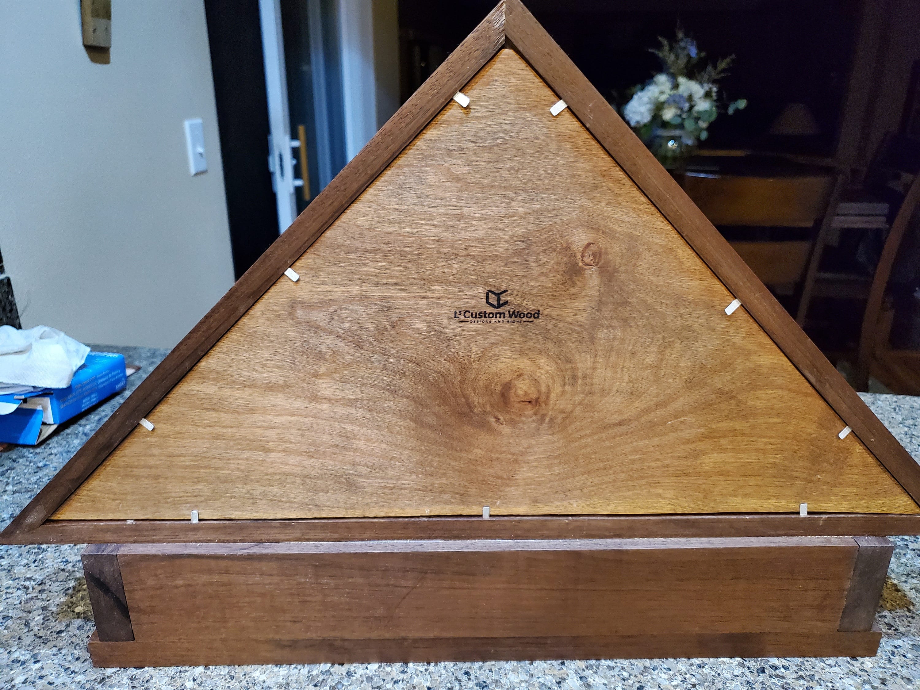 Custom Flag Display Case With Pull Out Drawer - Etsy