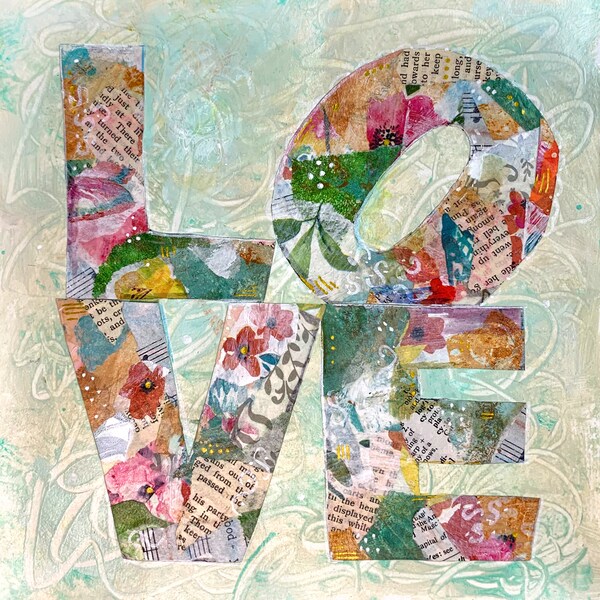 Torn Paper Collage - Etsy