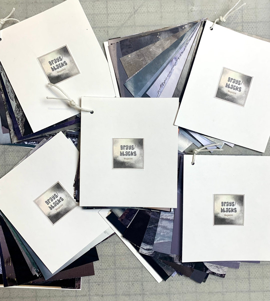 Magazine Collage Paper; Pre-sorted Colors – Grays and Blacks. Flip ...