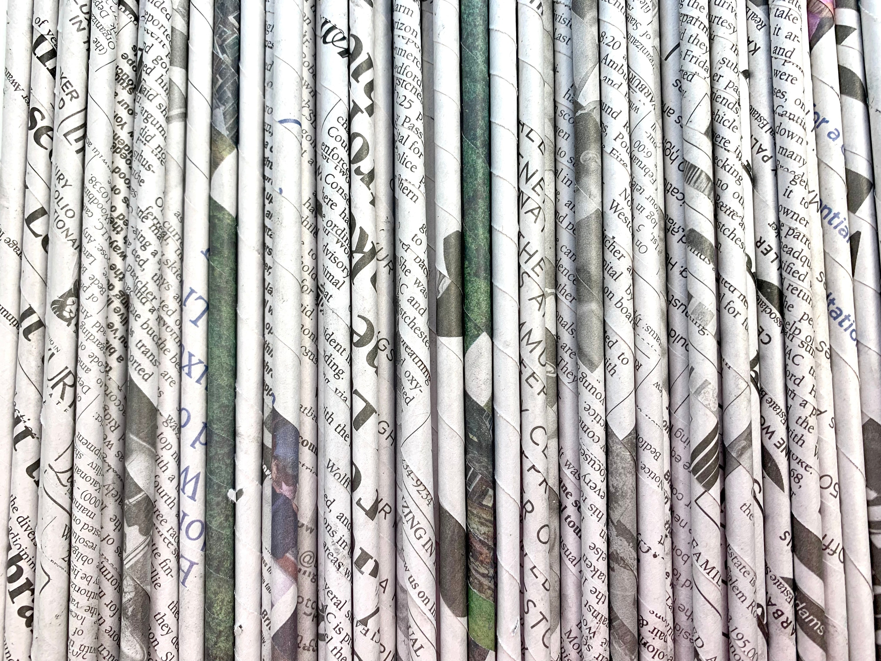 Newspaper Tubes for Weaving, Paper Craft, Baskets and More - Upcycled ...