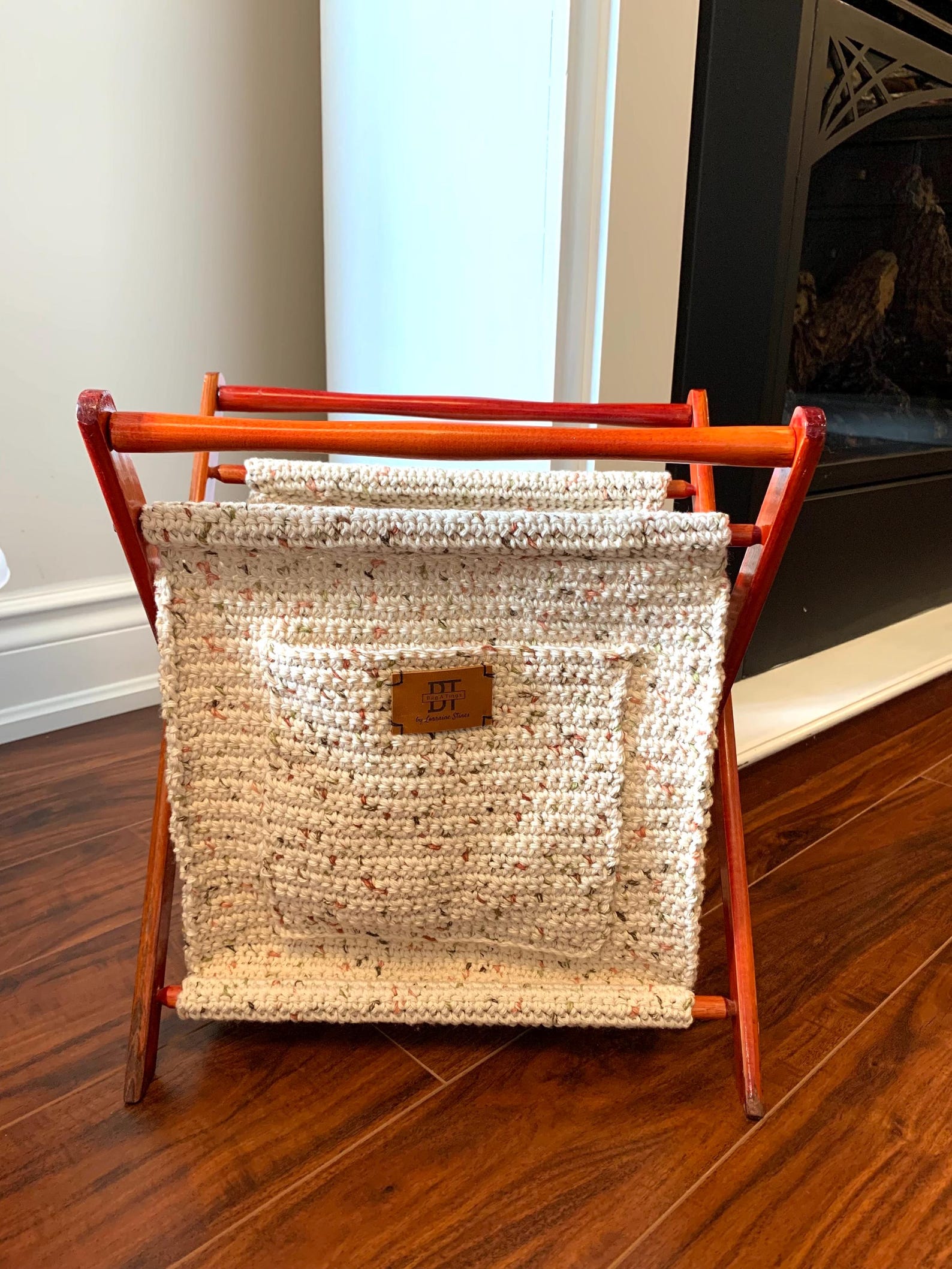 Vintage Folding Knitting Sewing Basket Yarn Container, Storage ...