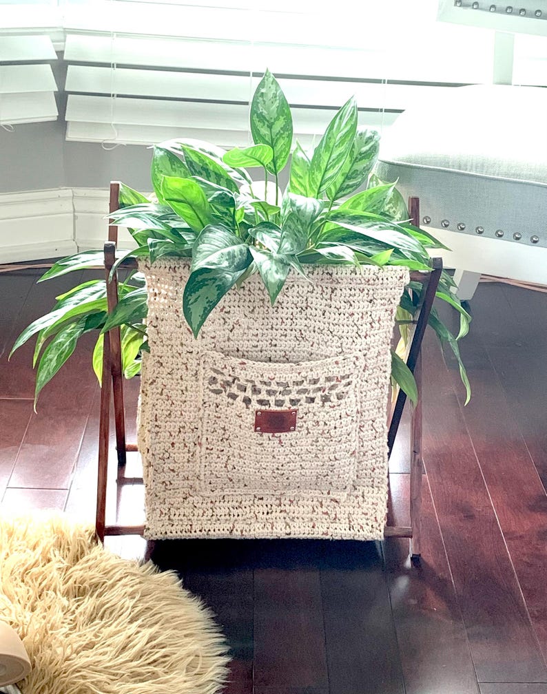 Vintage Folding Knitting Sewing Basket Yarn Container, Storage ...