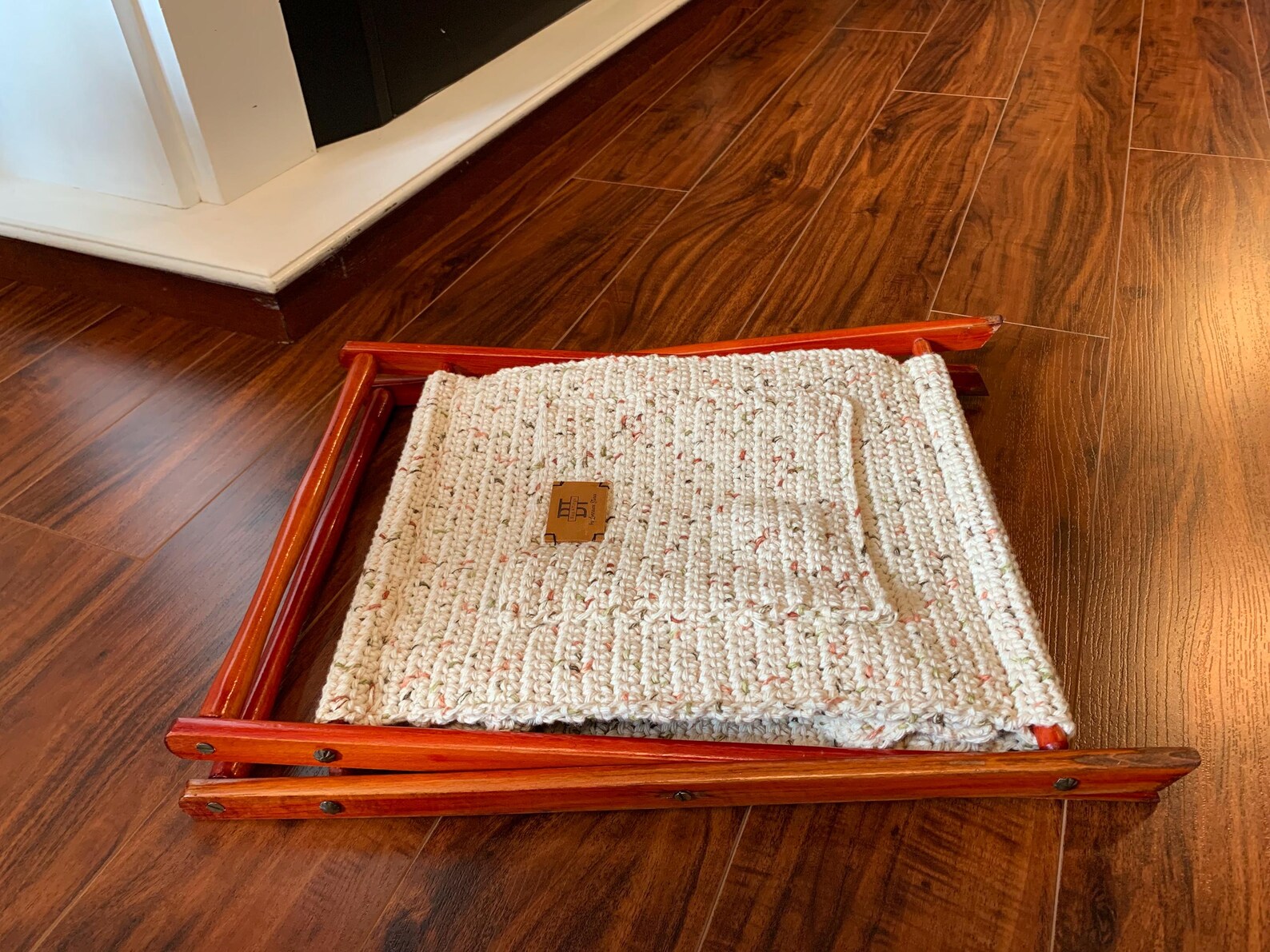 Vintage Folding Knitting Sewing Basket Yarn Container, Storage ...