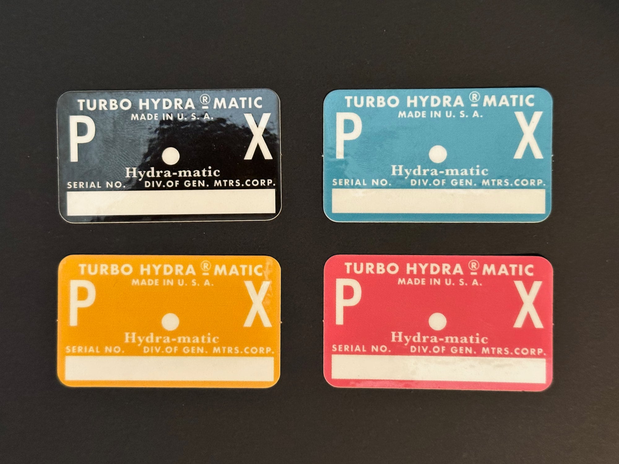 1967-'74 "px" Pontiac TH400 Identification Tag Overlay Decal - Etsy