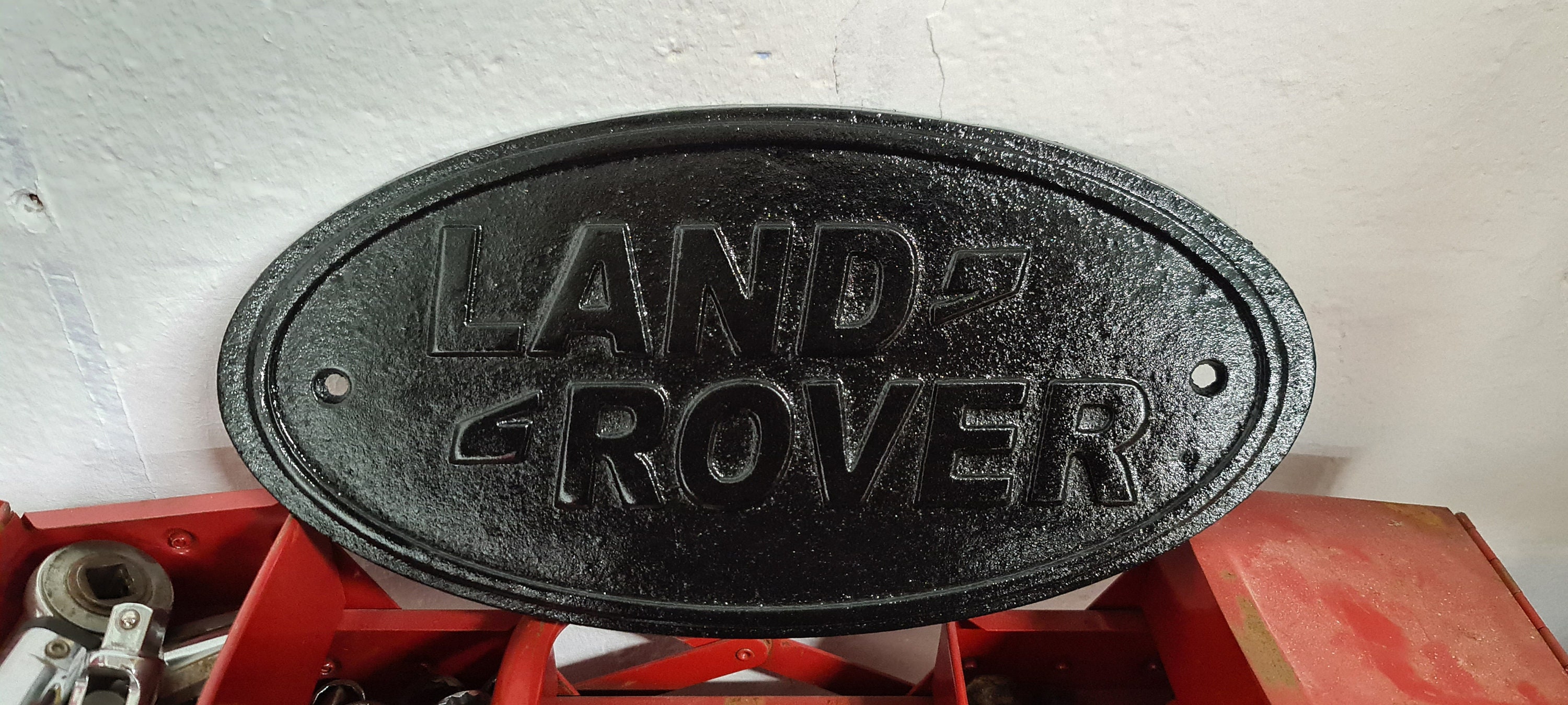 Cast iron Land-rover sign | Etsy