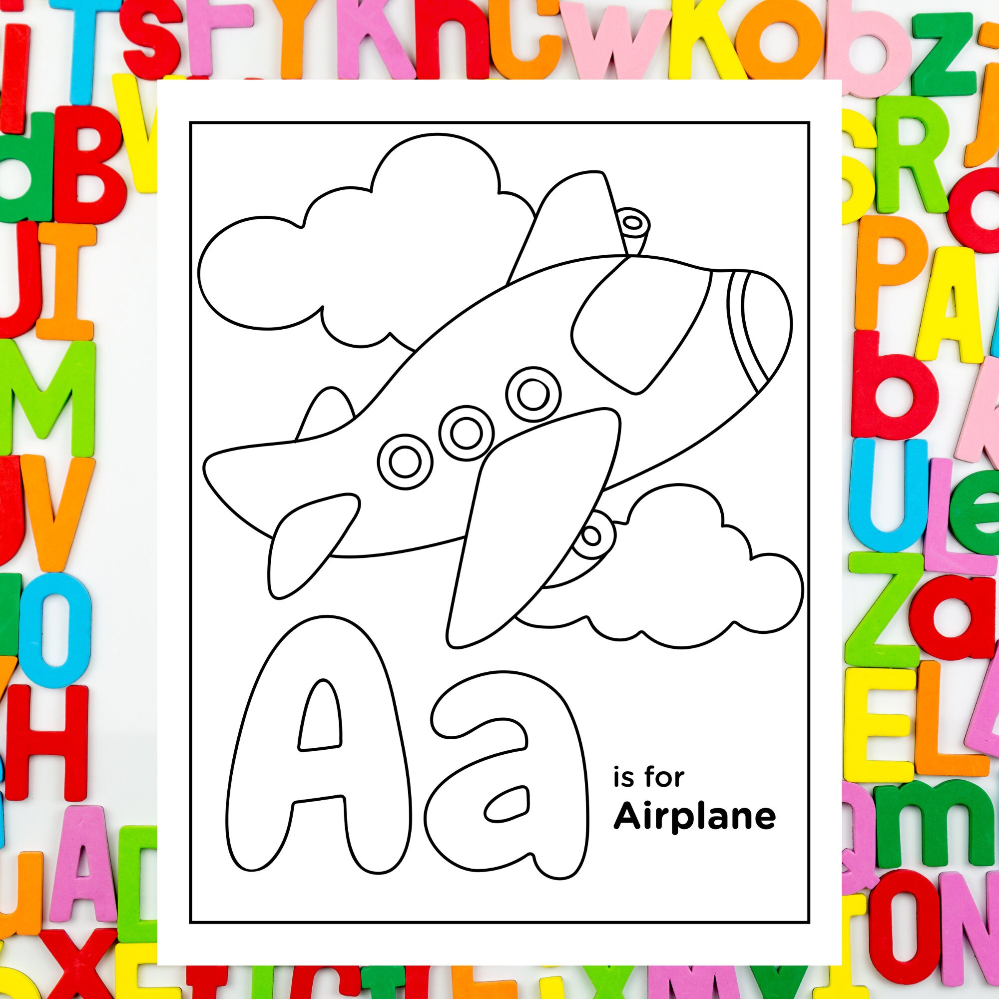 Educational Alphabet Coloring Pages/book/ Acitivity With FREE ITEM for ...