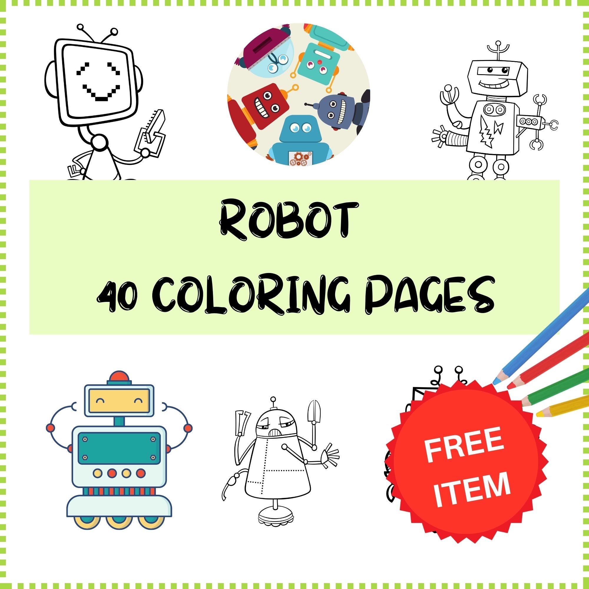 Free Printable Robot Coloring Pages