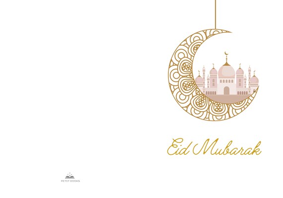 Eid Mubarak/ Happy Eid Greeting Card Printable Downloadable | Etsy