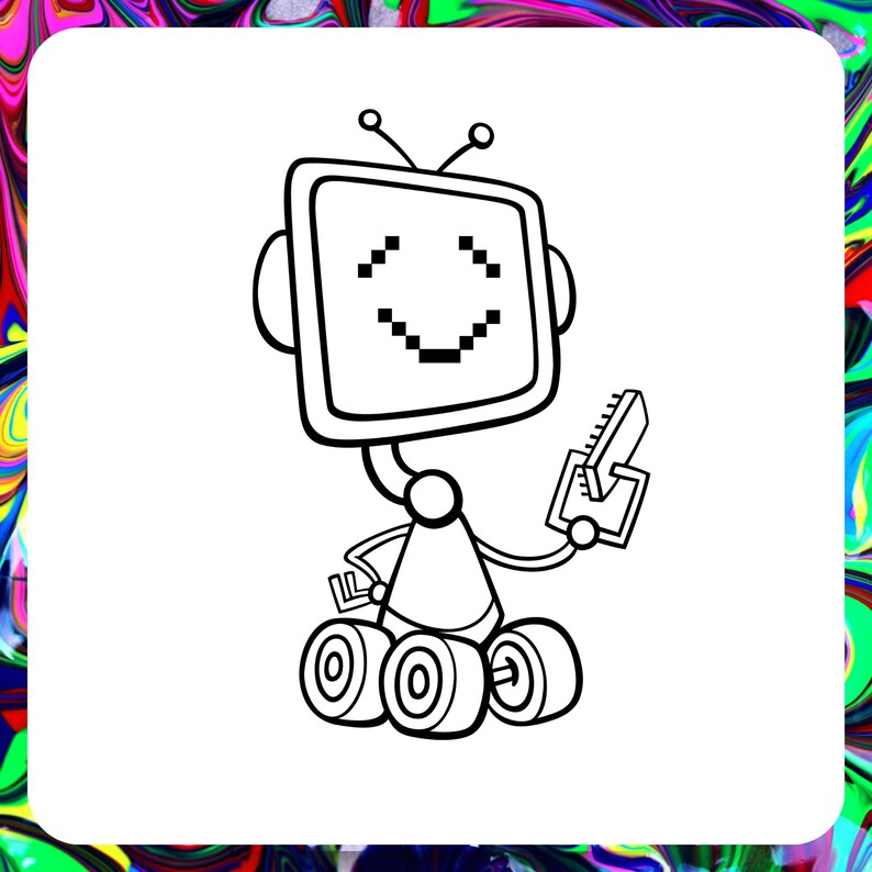 PRINTABLE Robots Coloring Pages Super Cut Robots Digital - Etsy