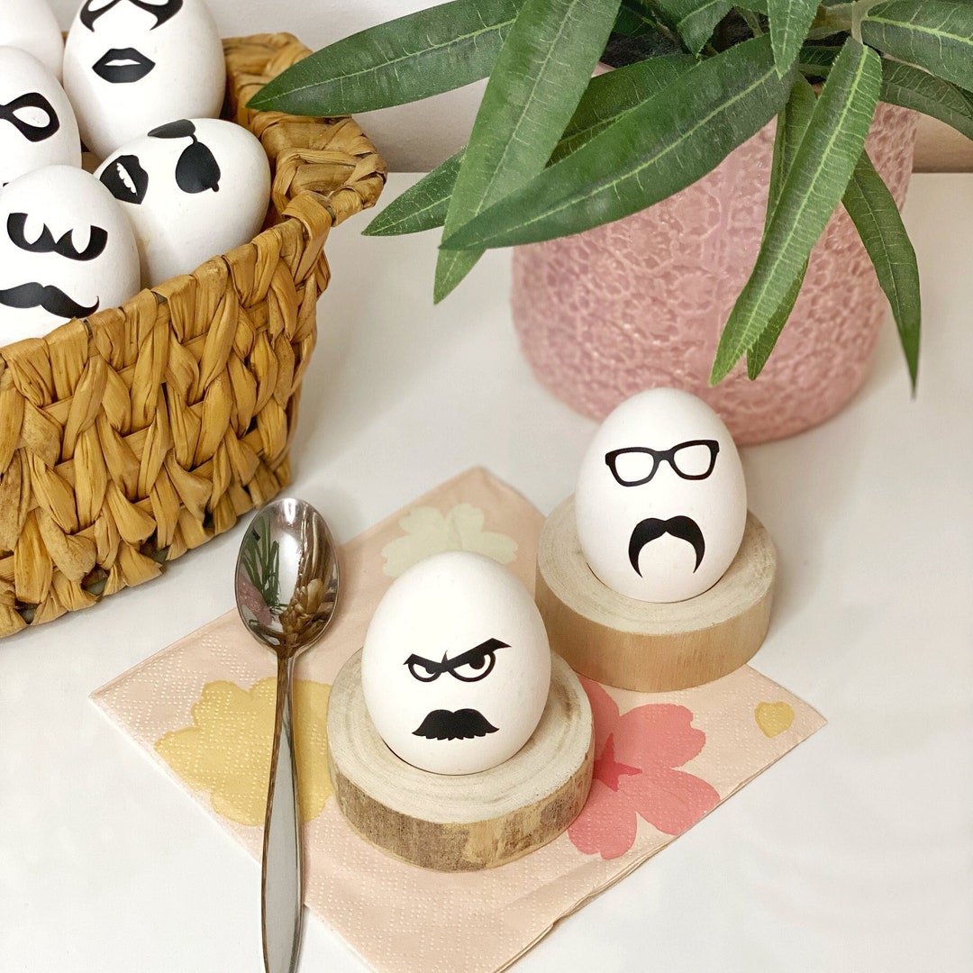 Funny Egg Stickers, Decals, Party Decoration, Easter DIY for 18 Faces ...
