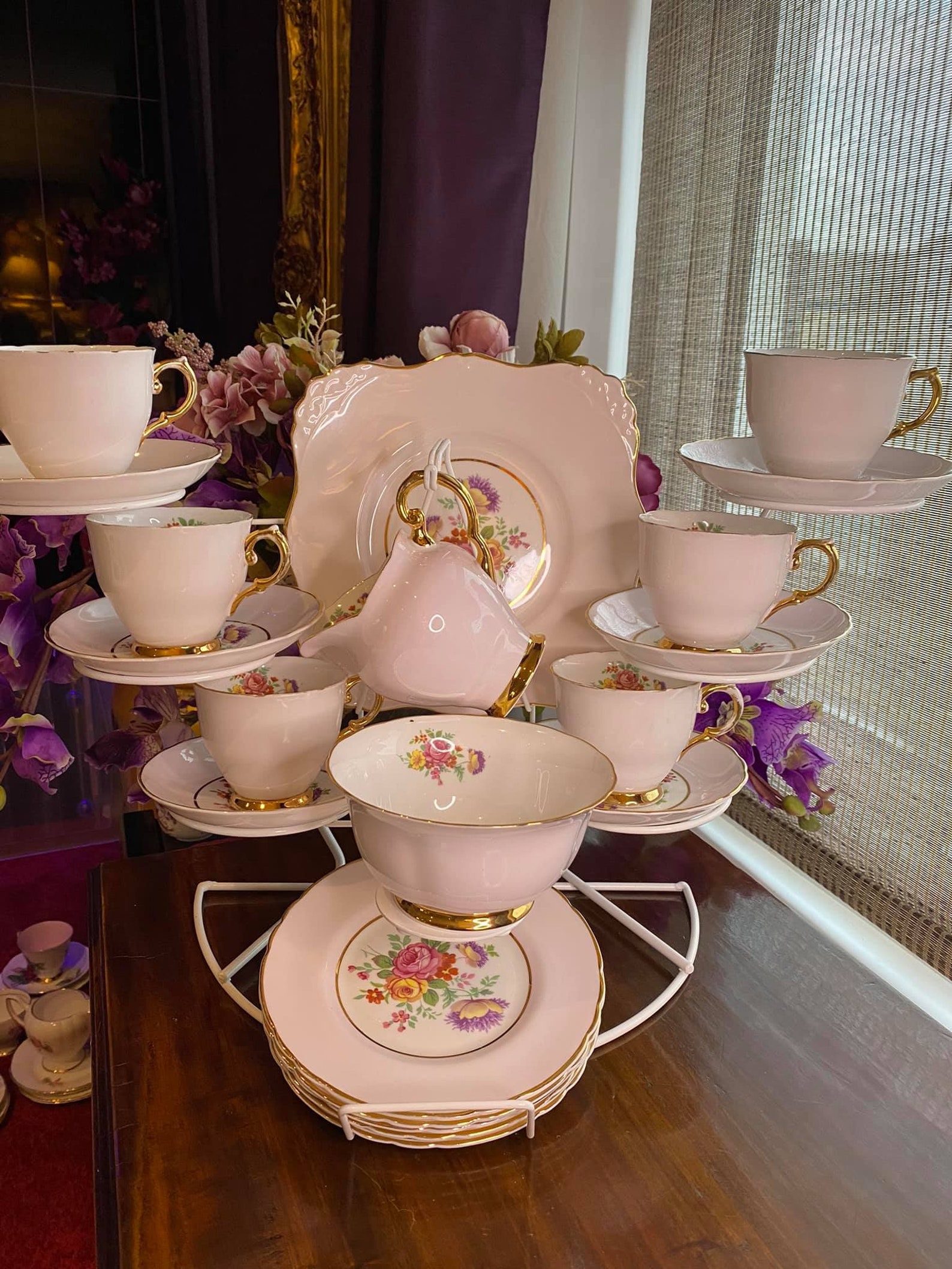 Tea Set Holder Stand/display Unit Dinner Plates Rack for 12 - Etsy