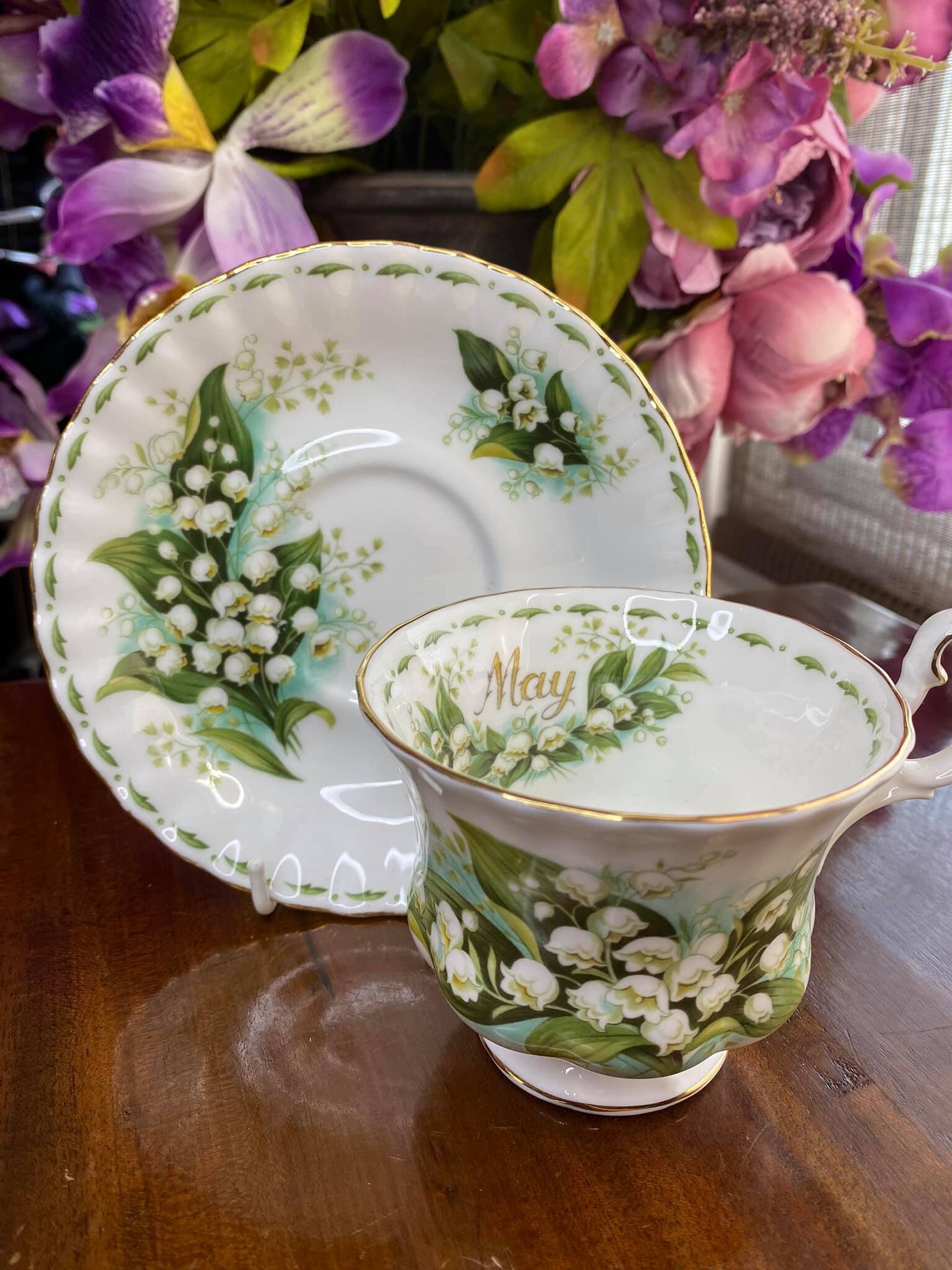 ROYAL ALBERT Flower of the Months January,february,march,april,june ...