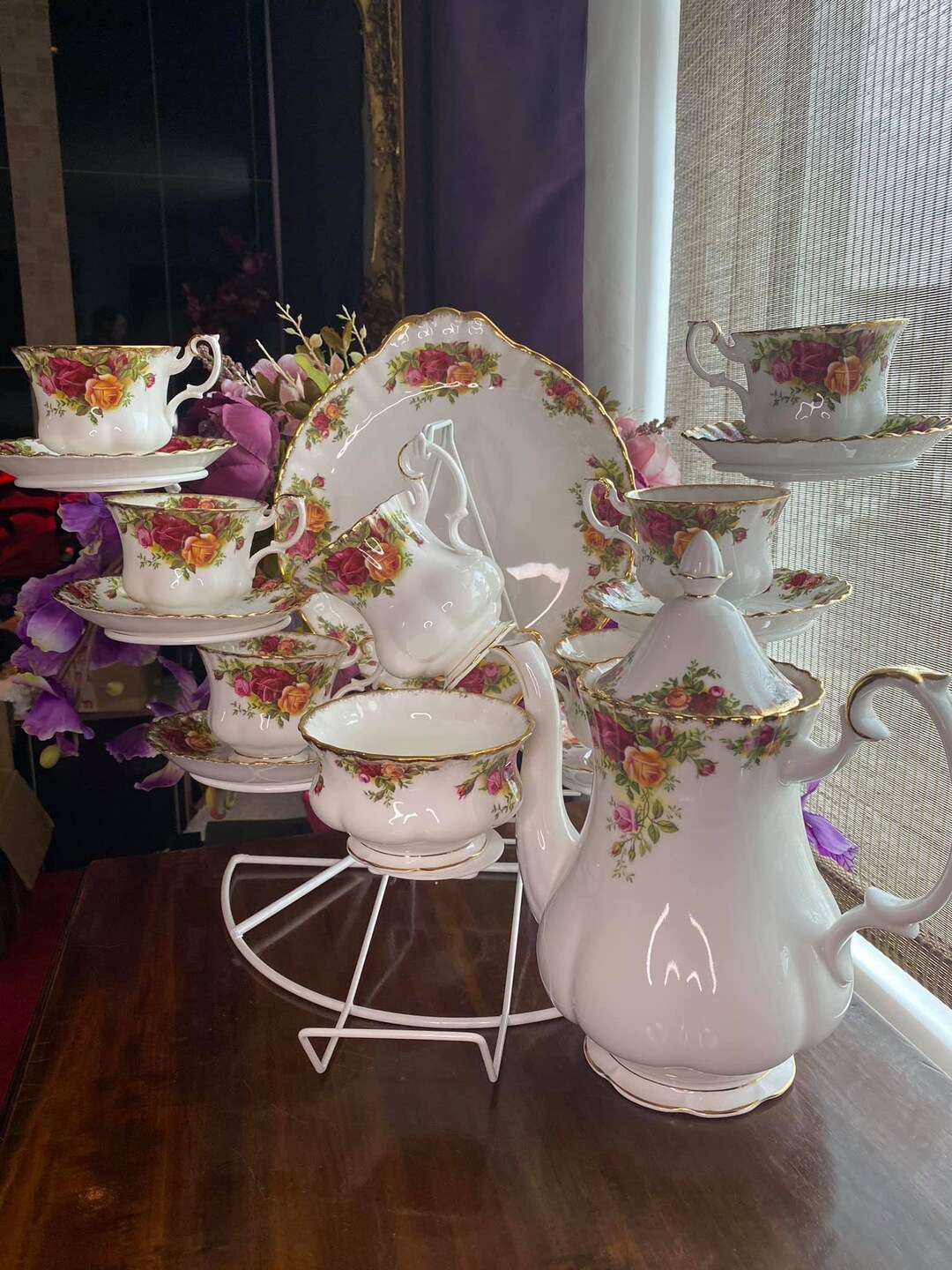 Royal Albert Old Country Roses Tea Set. 6 Teacups,6 Saucer,coffee/tea ...