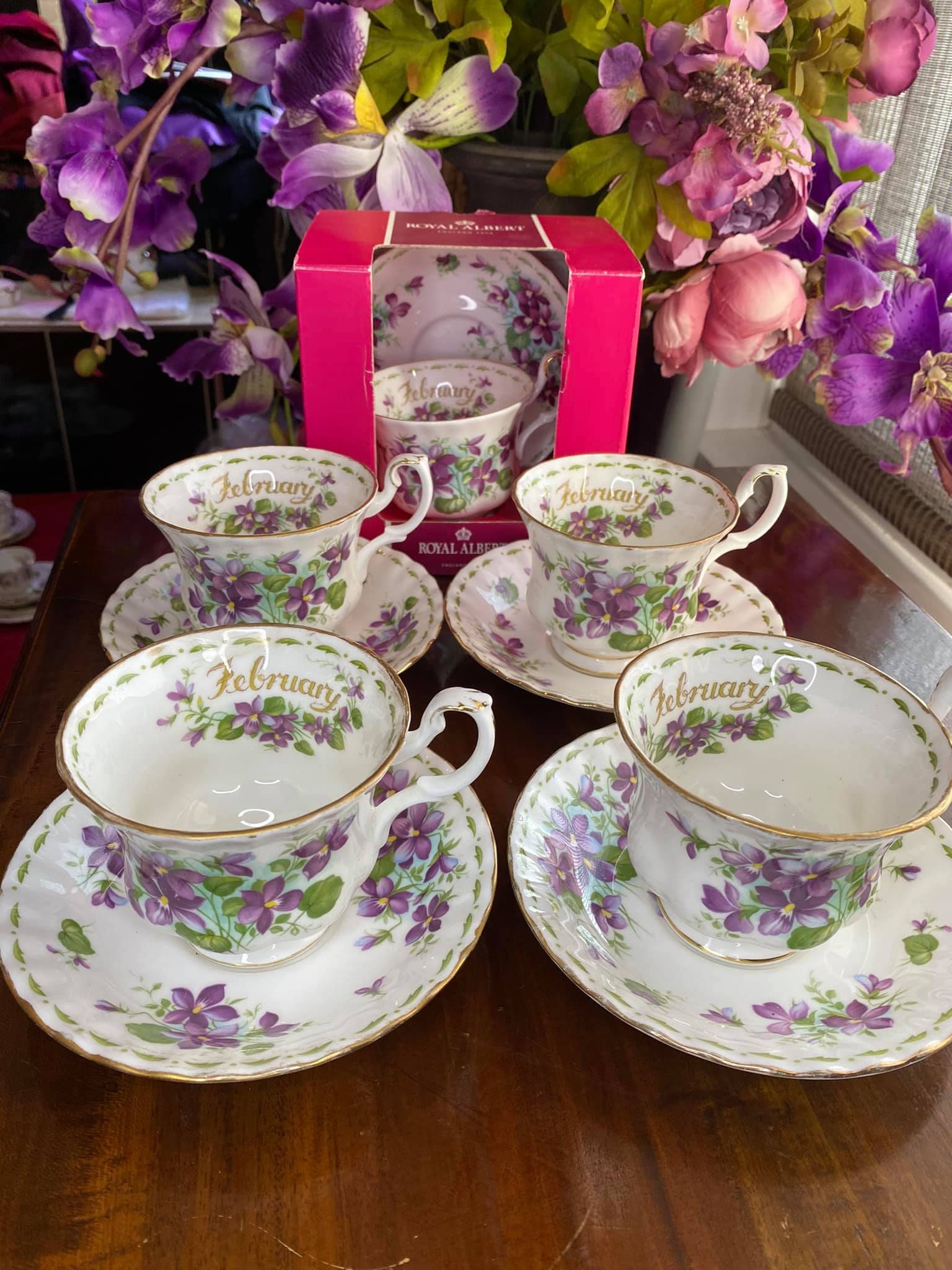 ROYAL ALBERT Flower of the Months January,february,march,april,june ...