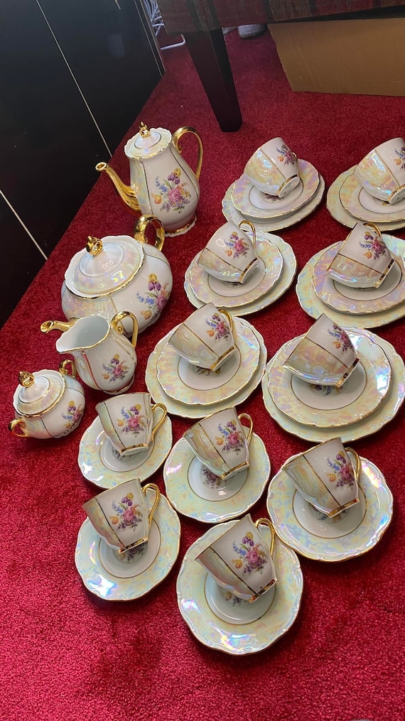 Made in Czechoslovakia 32 Piece Tea and Coffee - Etsy