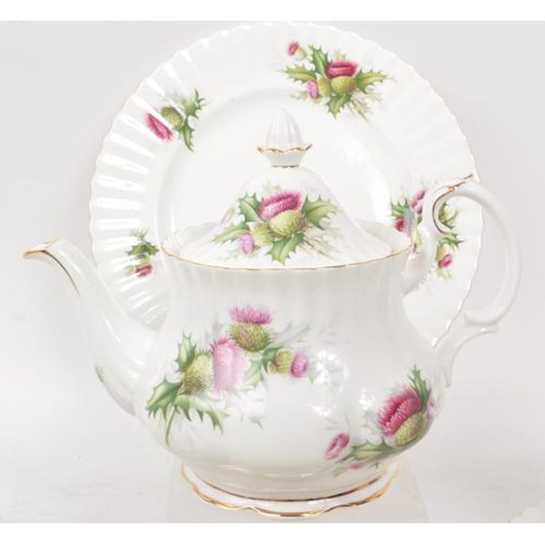Royal Albert Highland Thistle TEAPOT - Etsy
