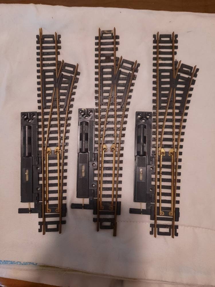 Set of 3 Right Brass Point Track, Right Brass Point Track, Train Track ...