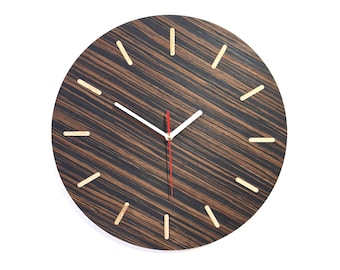 Wood Analogue Clock - Etsy