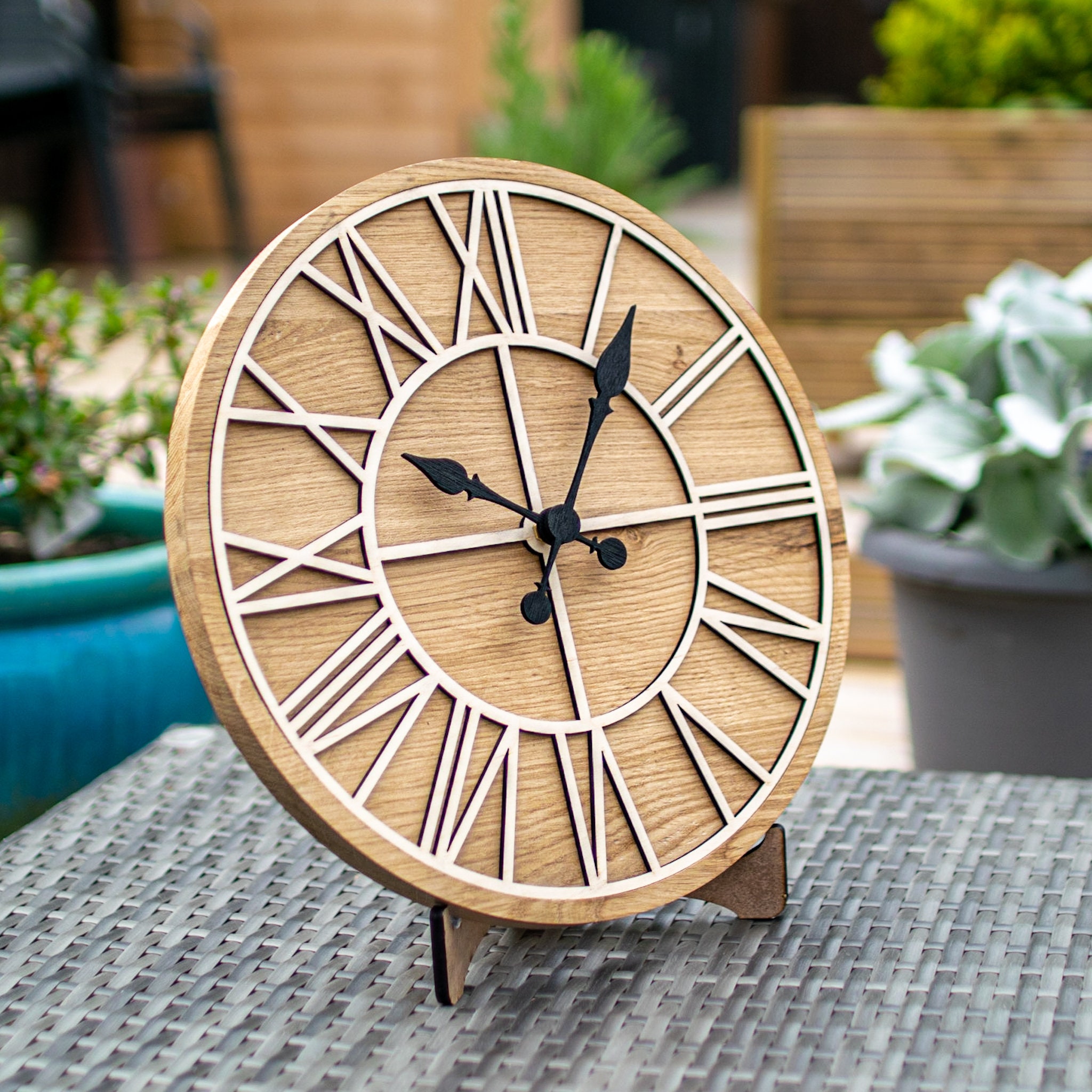 Rustic Wood Wall Clock